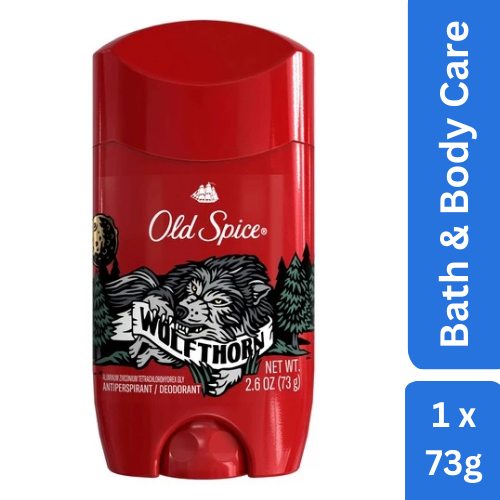 Old Spice Antiperspirant Deoderant Stick Wild Wolfthorn 73g | Shopee ...