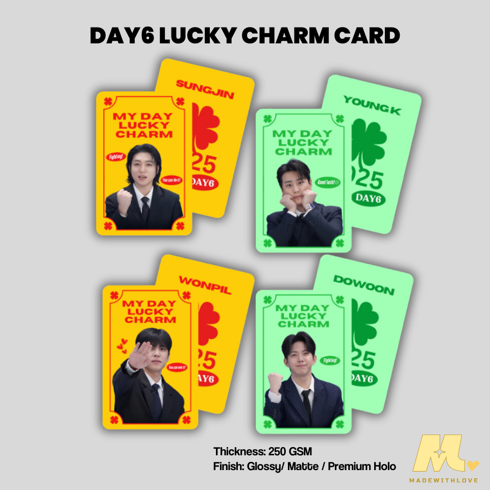 DAY6 2025 Lucky Charm Card - Fan made | Shopee Philippines