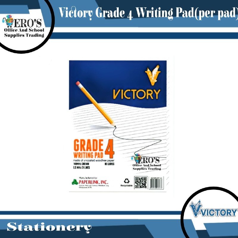 VICTORY Grade 4 Pad Paper I Sold per piece | Shopee Philippines