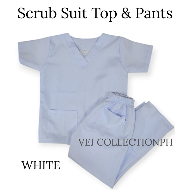 Scrub Suit Terno (Neutral Colors) for Nurses , Caregivers , Med tech ...