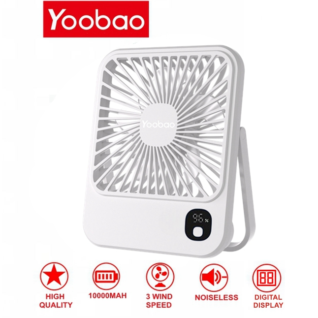Yoobao Y-F01P Strong Wind Mini Desktop Type-C Charging 10000mAh Fan ...
