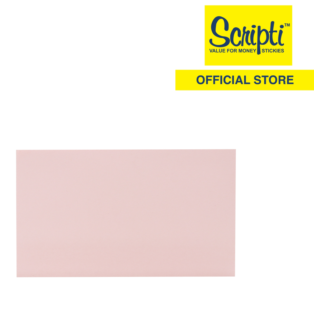 SCRIPTI Stick on Notes | 5x3in | 30500 | Pink | Shopee Philippines