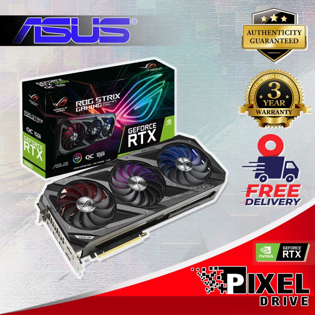 ASUS ROG GeForce RTX 3080 GAMING OC 10GB GDDR6X | Shopee Philippines