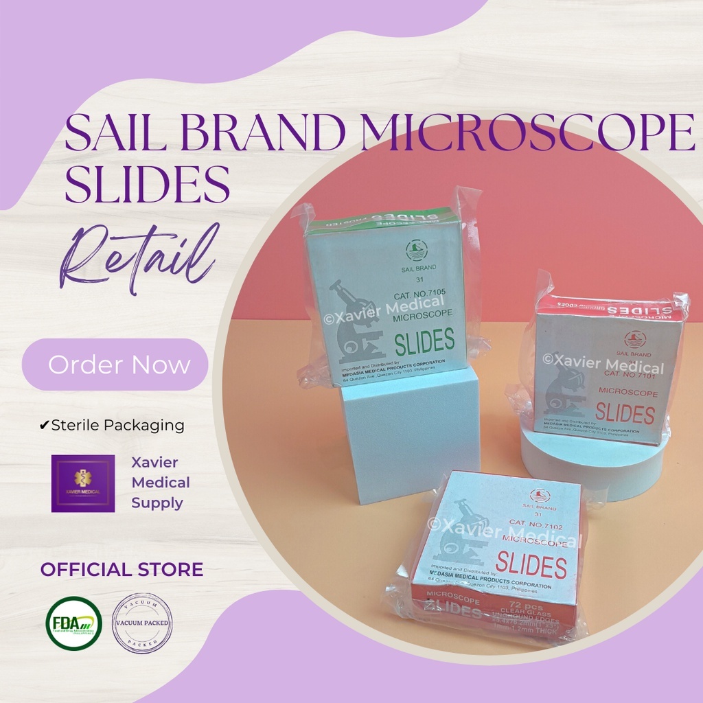 SAIL BRAND Microscope Slides Retail (Sold per Box) | Shopee Philippines