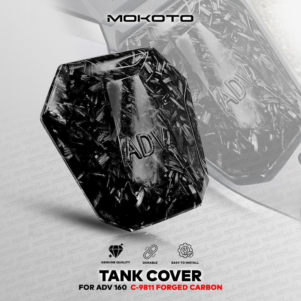 HONDA ADV 160 FUEL TANK COVER/GAS TANK COVER GLOSSY HYDRO DIP FORGED ...