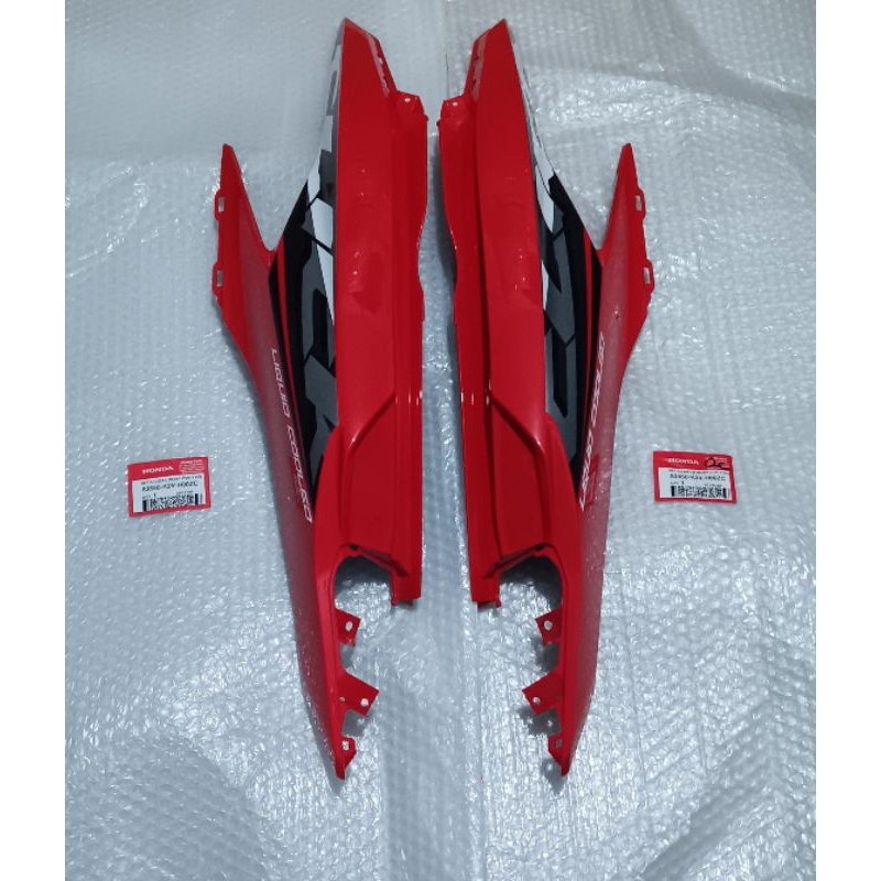 BODY SIDE COVER GLOSSY RED FOR HONDA CLICK 125i V2 GAME CHANGER ...