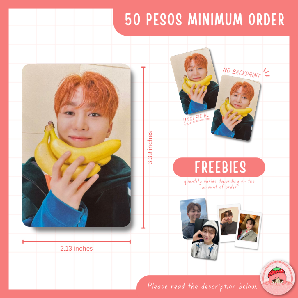 SEUNGKWAN BSS SECOND WIND "BOONANA" PC PHOTOCARD UNOFFICIAL FANMADE ...