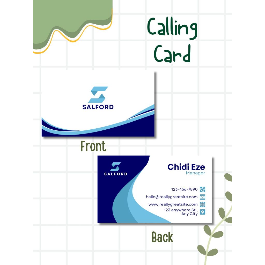 Personalized Calling Card / Business Card 100pcs | Shopee Philippines