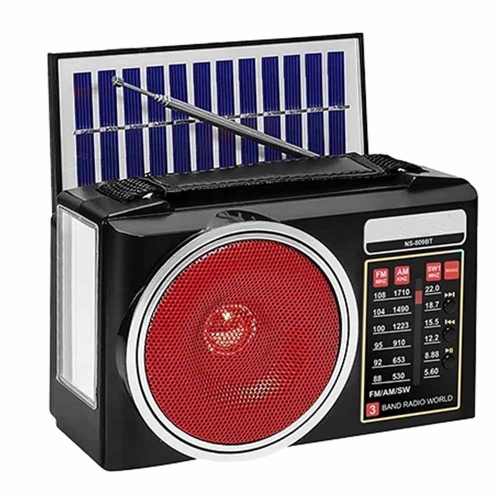 solar radio FM/AM/SW3 band radio with USB/TF music player and LED light ...