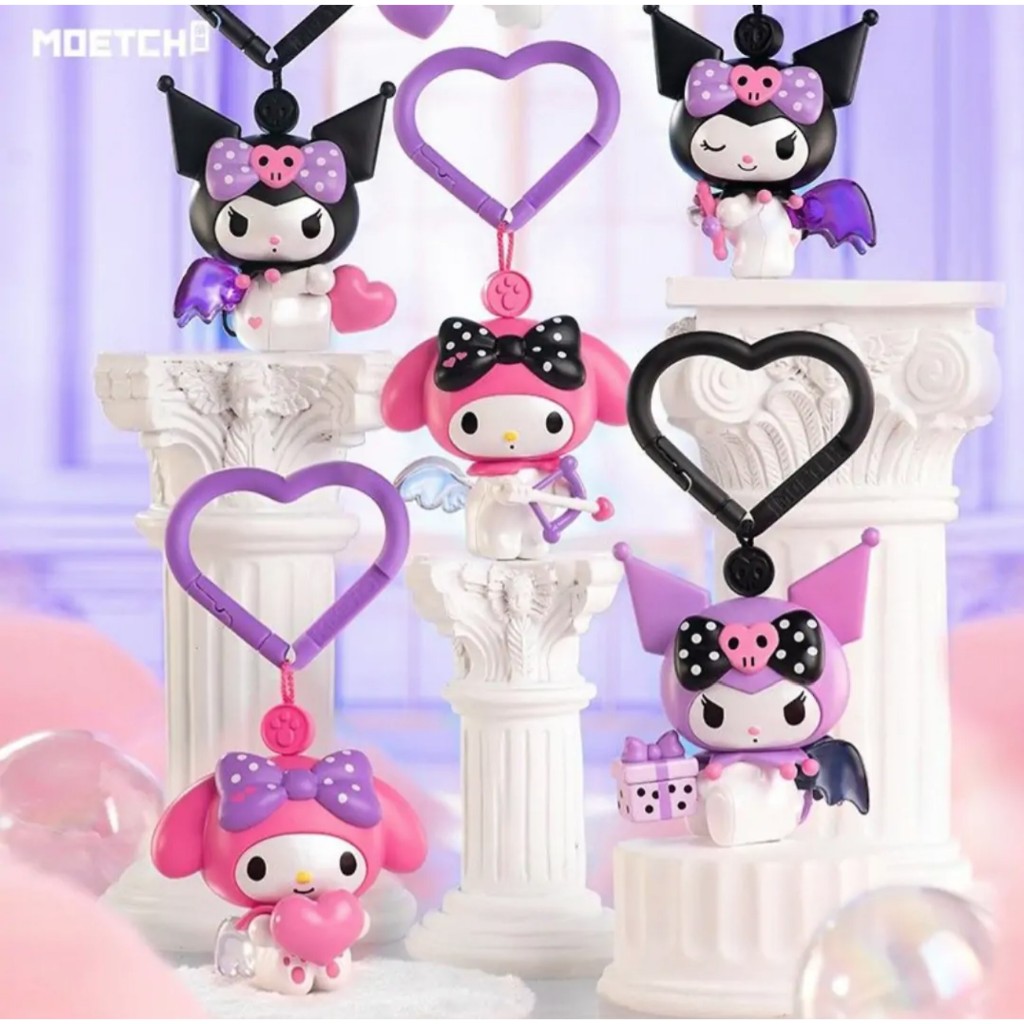 Moetch Kuromi & My Melody Trainee Cupid Series Cute Movable Toy ...