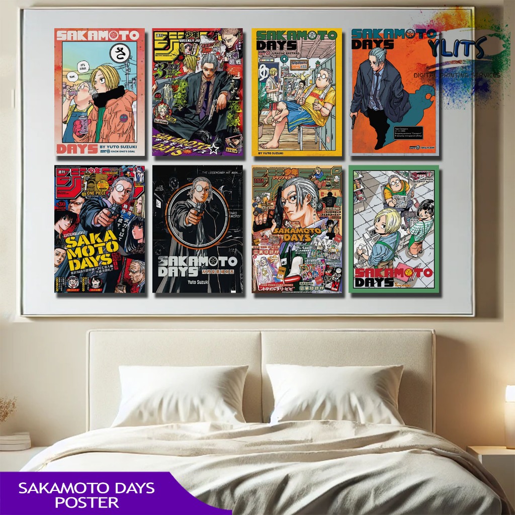 8pcs Sakamoto Days A4 & A5 Anime Wallpaper Poster Collection – Fan-Made ...