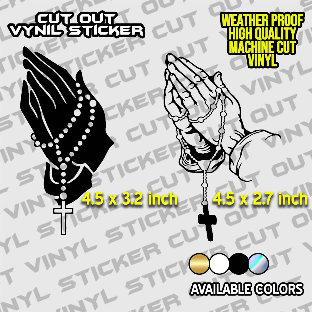 Praying Hands Car and Motorcycle Decals | Shopee Philippines