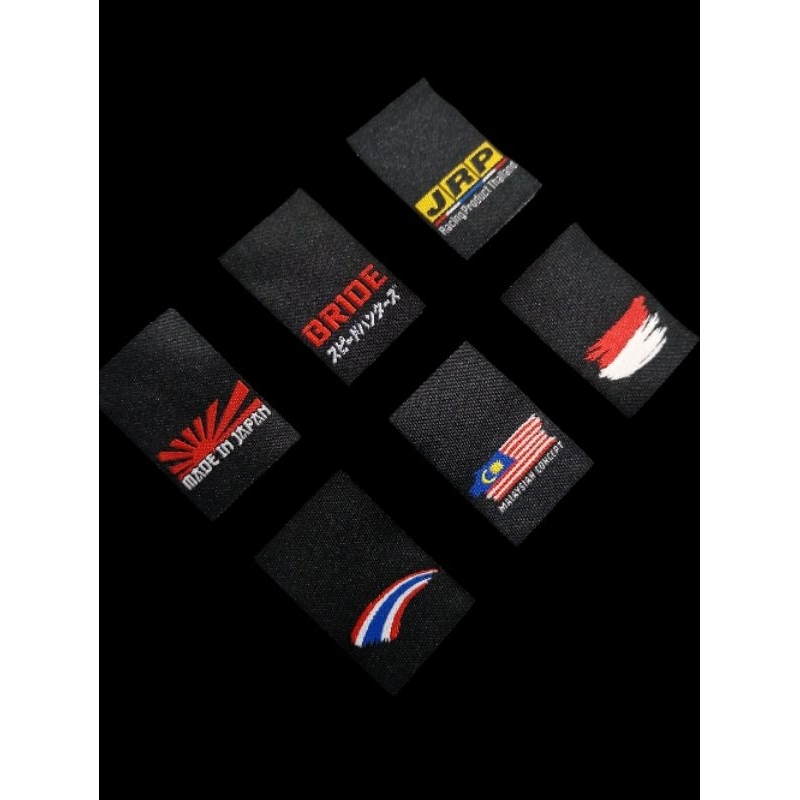 WOVEN LABEL (ETIKETA) accepting customize logo 1 1/4" × 2 " minimum of ...