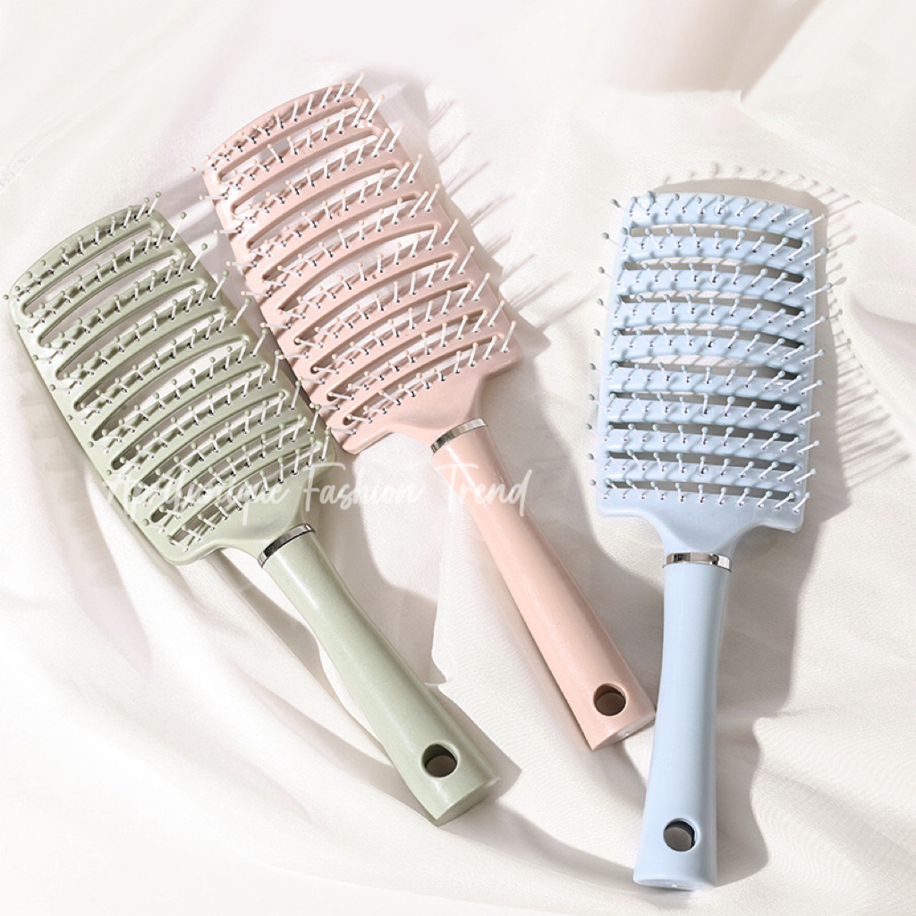 Big Curved Comb Curly Hair Fluffy Styling Hair Comb Air Massage Comb ...