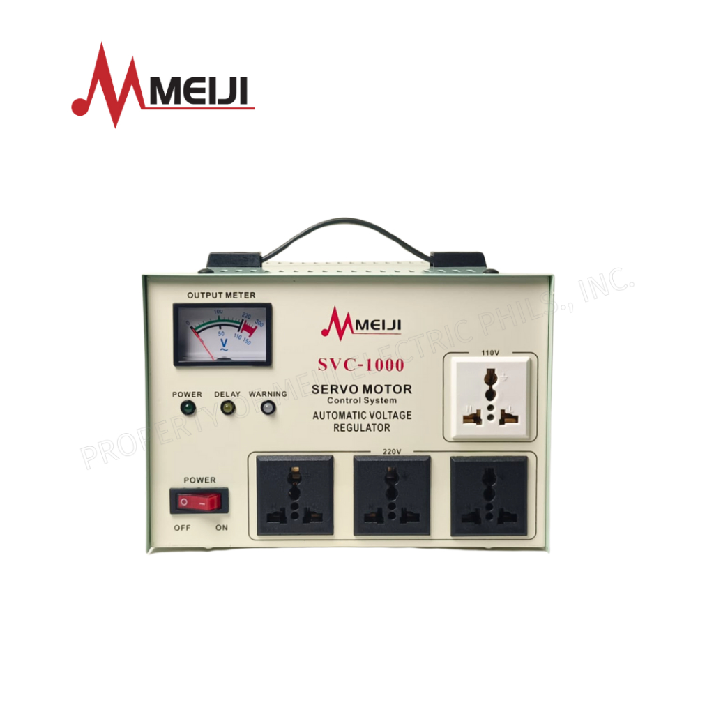 Meiji Automatic Voltage Regulator Avr Servo Motor Type Svc 1000 Watts ...