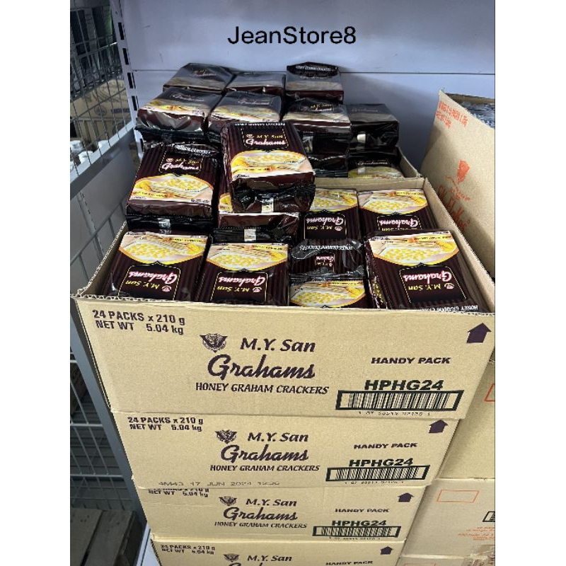 M.Y. SAN GRAHAM CRACKER 210g 1box x 24 pcs | Shopee Philippines