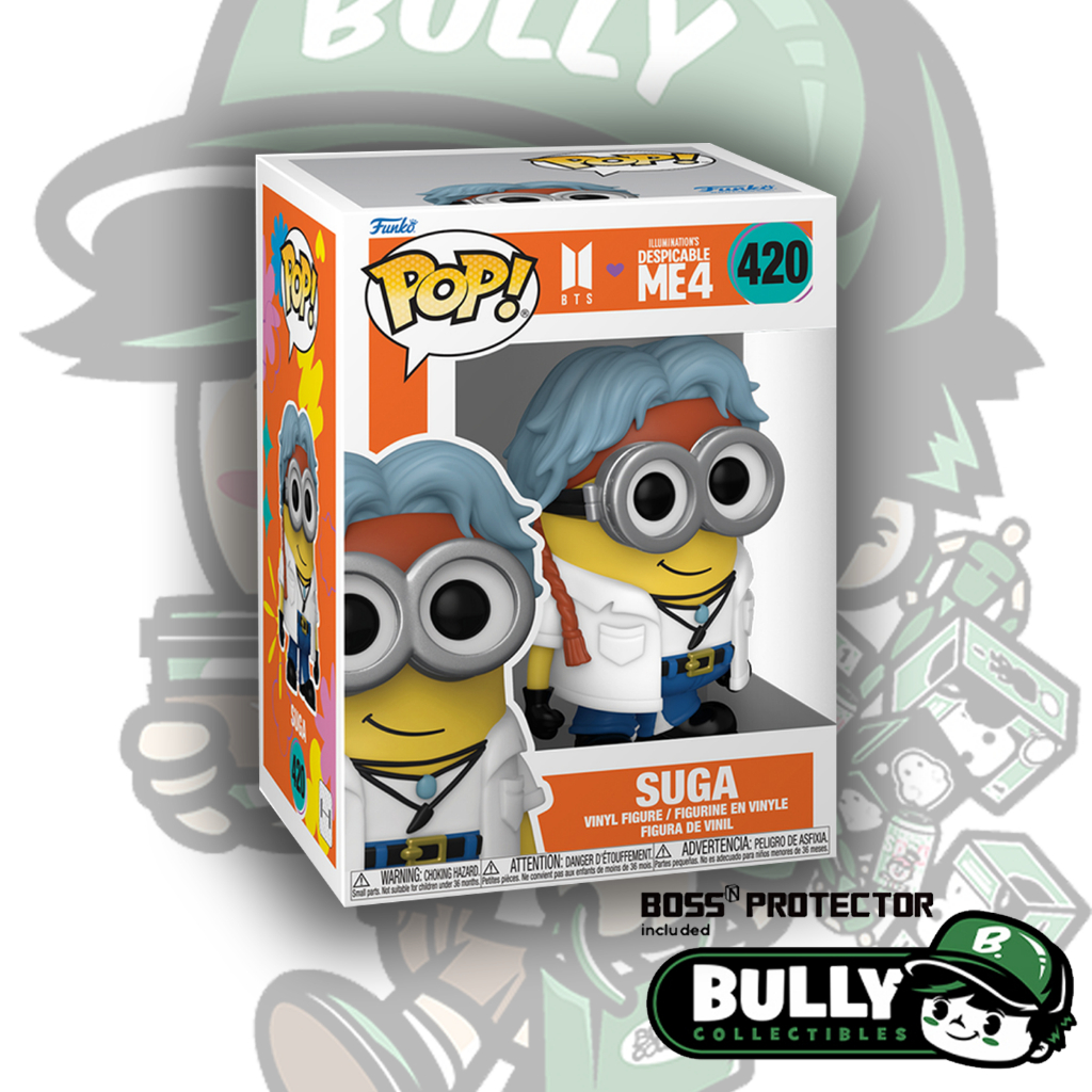 Funko POP! Rocks: Despicable Me 4 Minion x BTS - Suga 420 With Boss ...