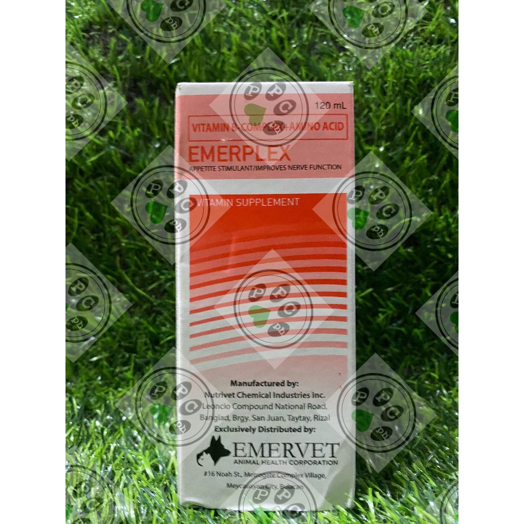 Emerplex Vitamin B- Complex + Amino Acid 120ml for Dogs | Shopee ...