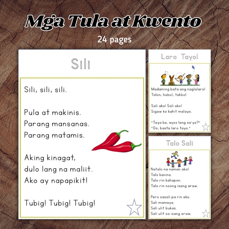 Mga Tula at Kwento ni Kim & Ate Junie CTTO (Print with bind) | colored ...