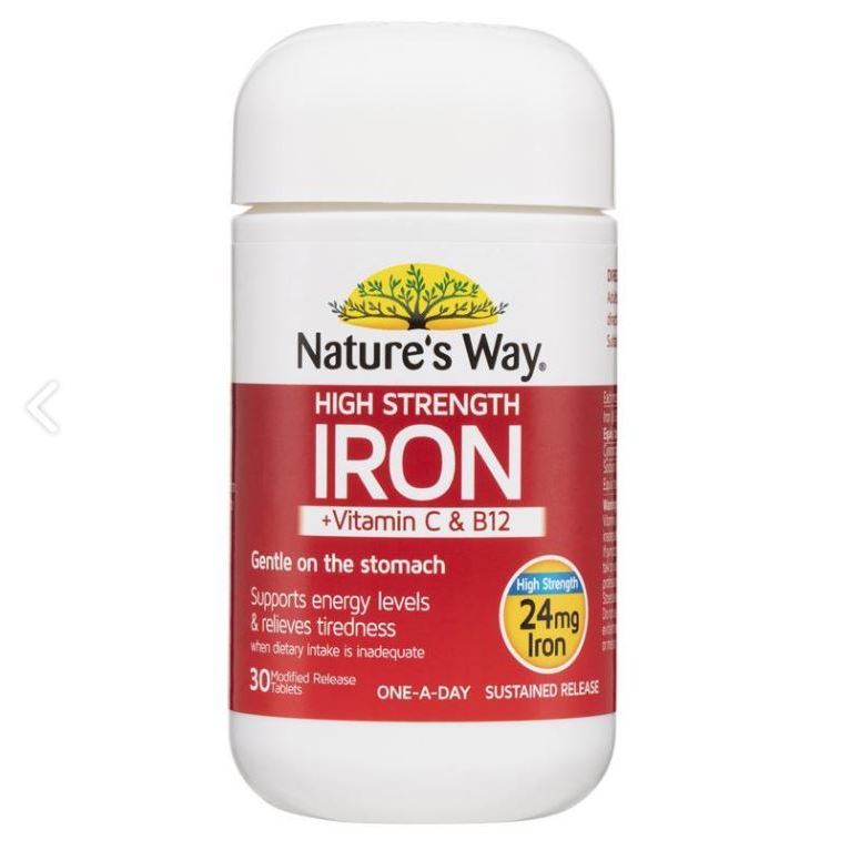 Nature's Way High Strength Iron 30 Tablets | Shopee Philippines