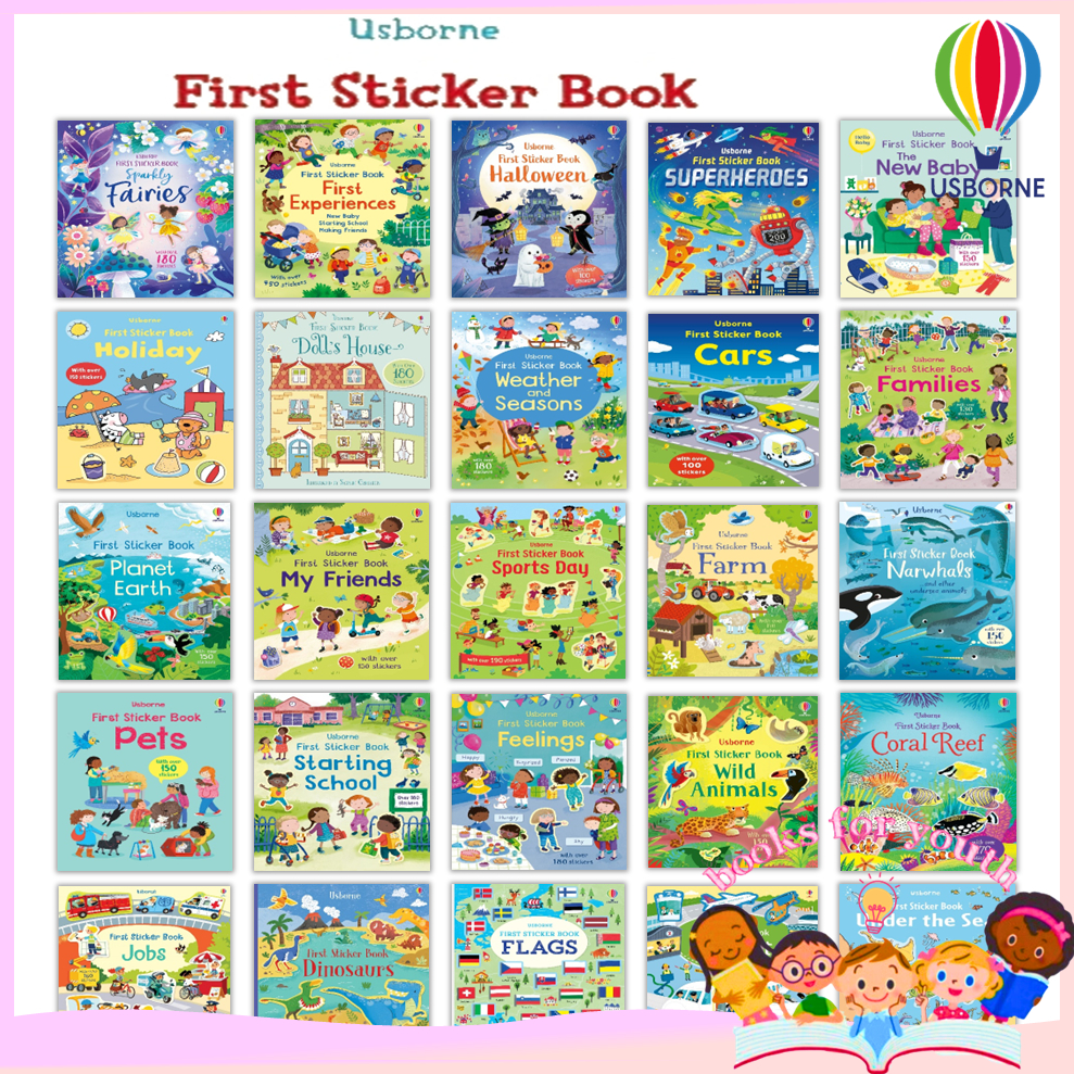 USBORNE First Sticker Book Collection Series [Sticker Activity Book ...