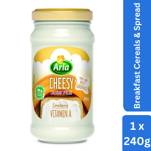 Arla Cheesy Spread Cheddar 240g | Shopee Philippines