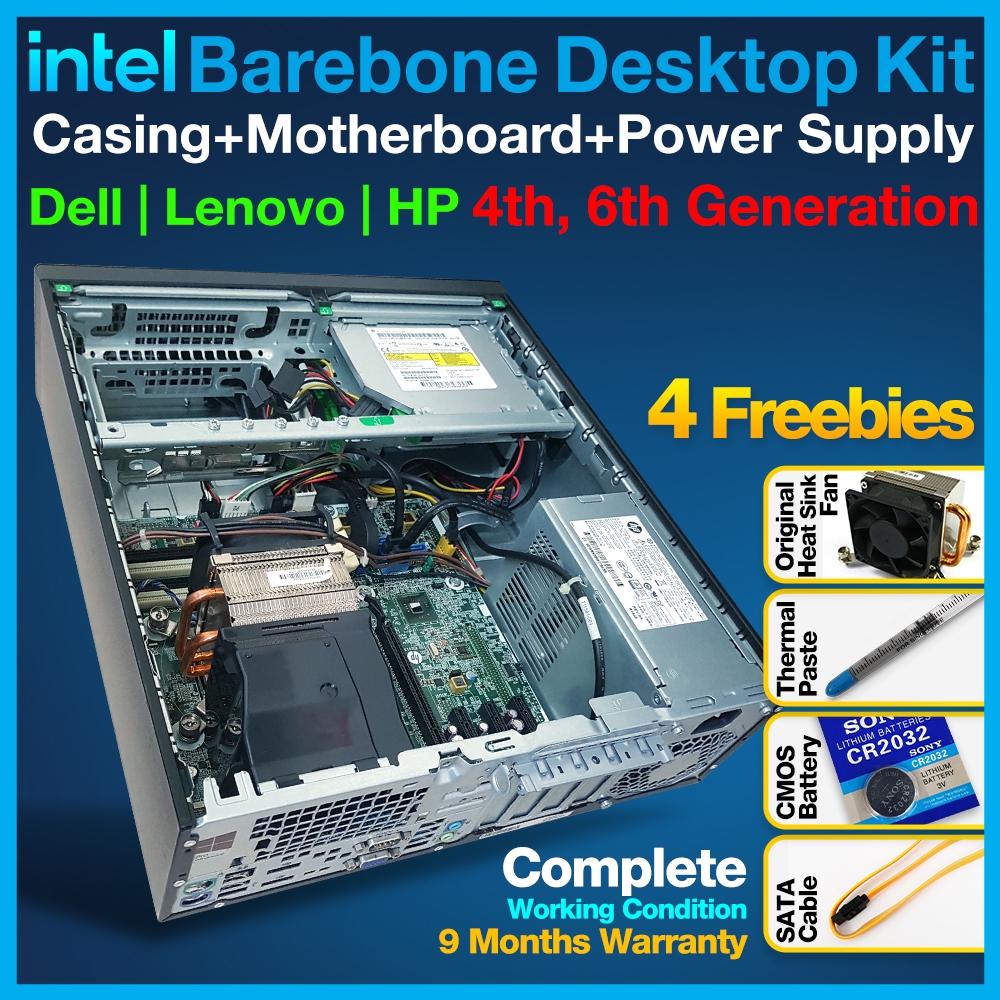 Intel Desktop Barebone Kit - Casing & Motherboard & Power Supply - 6th ...