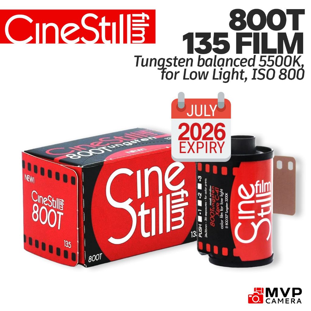 CINESTILL 800T Tungsten 800Tungsten High Speed Color Negative Cine Film ...