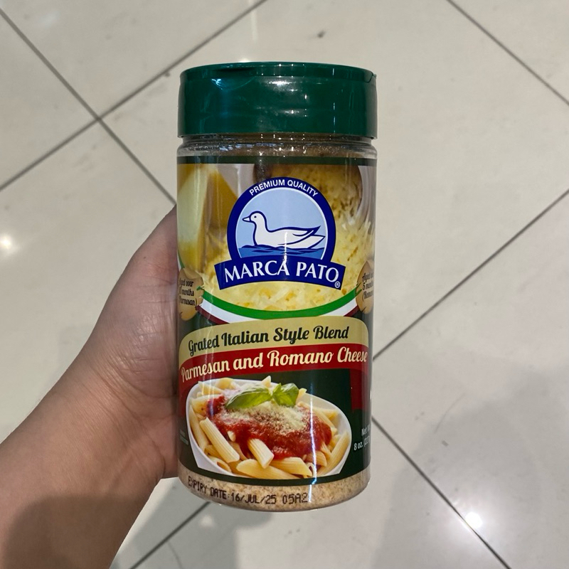 MARCA PATO GRATED PARMESAN AND ROMANO CHEESE 227g | Shopee Philippines