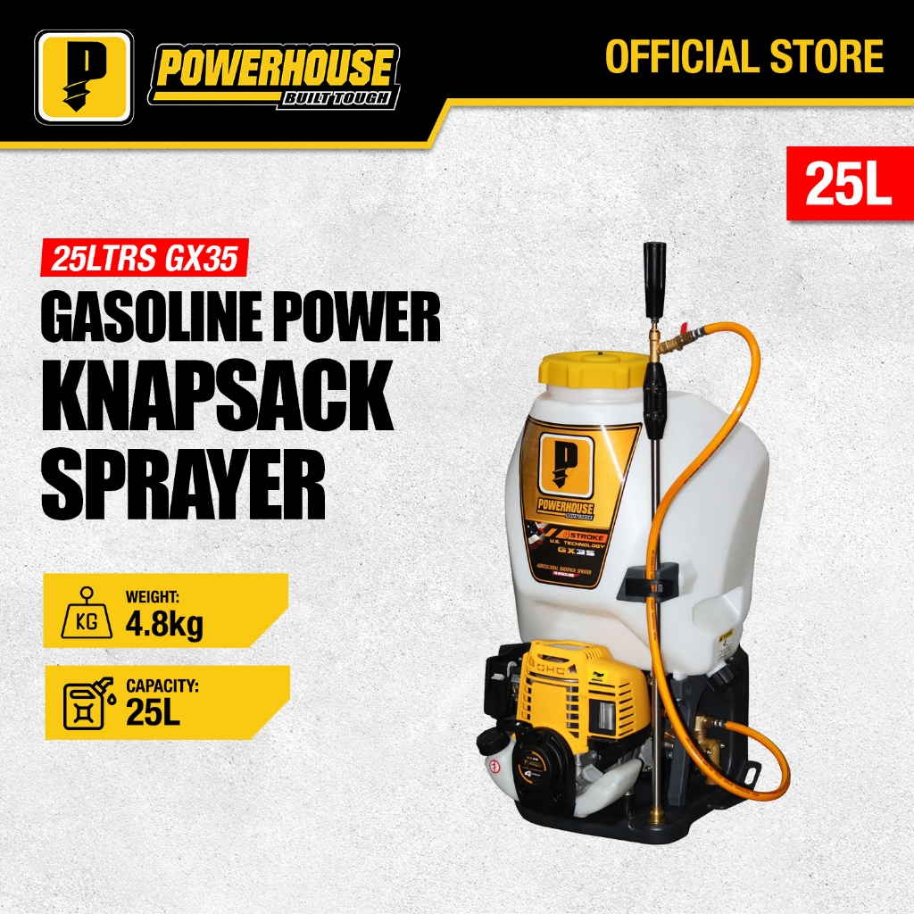 POWERHOUSE USA Gasoline Knapsack Power Sprayer/Backpack Agricultural ...