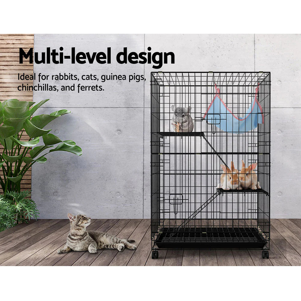 Stackable Pet Cage 3 layer Cat House collapsible cage Cat stair cage ...