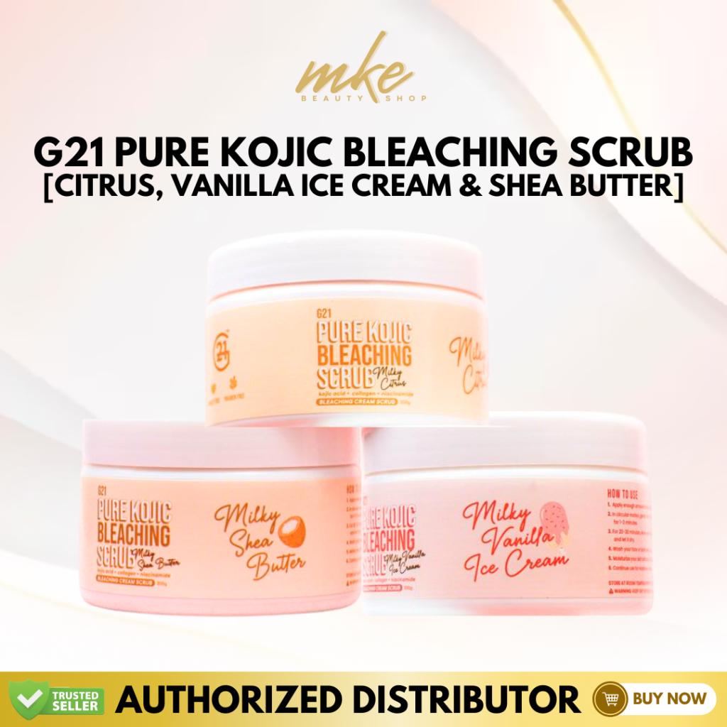 G21 PURE KOJIC BLEACHING SCRUB [MILKY VANILLA ICE CREAM, MILKY SHEA ...