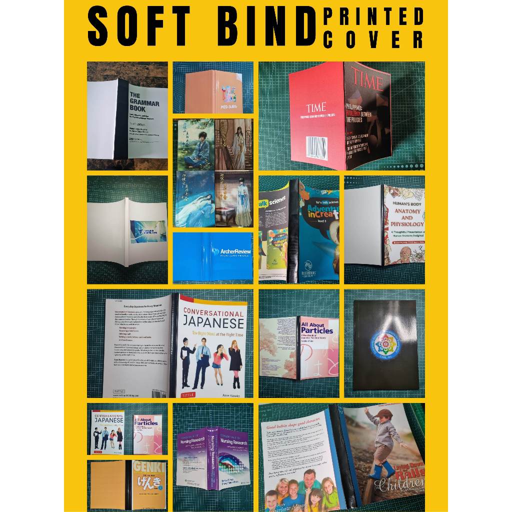 SOFT BINDING / TAPE BINDING service - Printed hard cover | Shopee ...