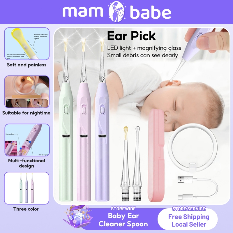 Baby Ear Cleaner Baby Ear Wax Cleaner Picker Led Light Earpick Tool ...