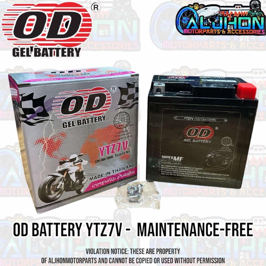 OD battery YTZ7V - maintenance-free | Shopee Philippines