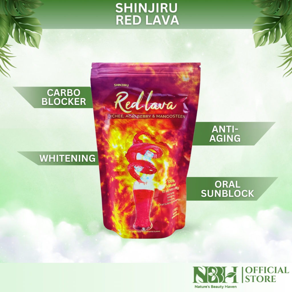 Shinjiru Red Lava Drink Wellness Supplement Lychee Acai Berry ...