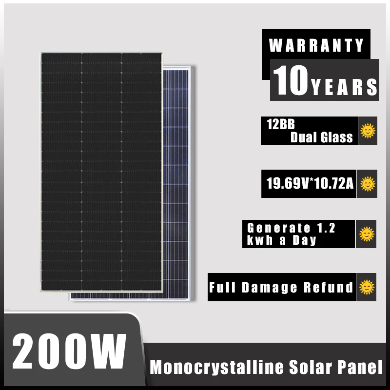 200 watt original solar panel ip67 waterproof with mc4 connector 12bb ...