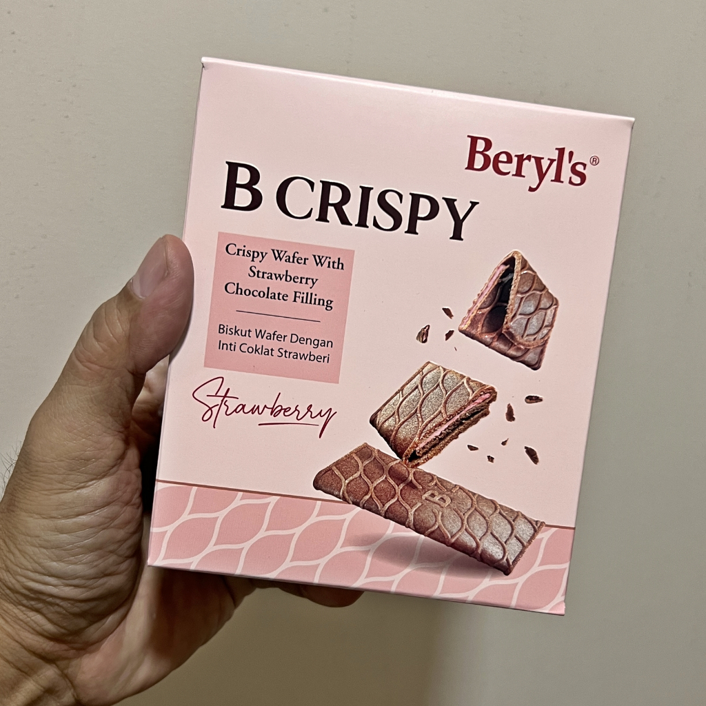 Beryl's B Crispy Wafer with Strawberry Chocolate Filling (80g) | Shopee ...