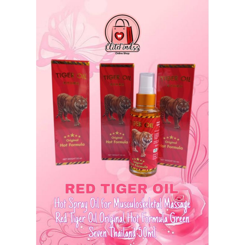 Hot Spray Oil for Musculoskeletal Massage Red Tiger Oil Original from ...