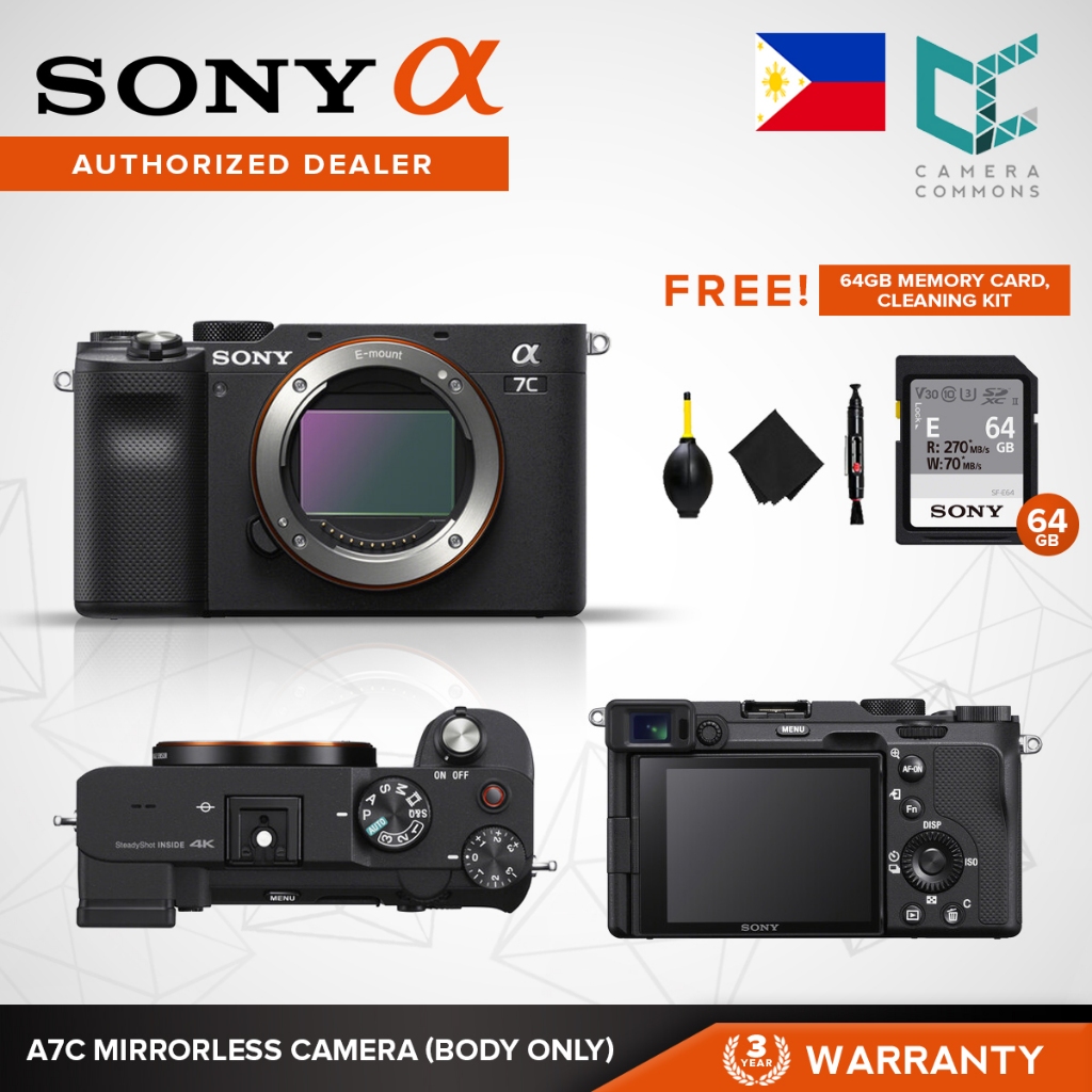Sony ILCE-7C A7C Alpha Compact Full-Frame Mirrorless Camera Body Only ...