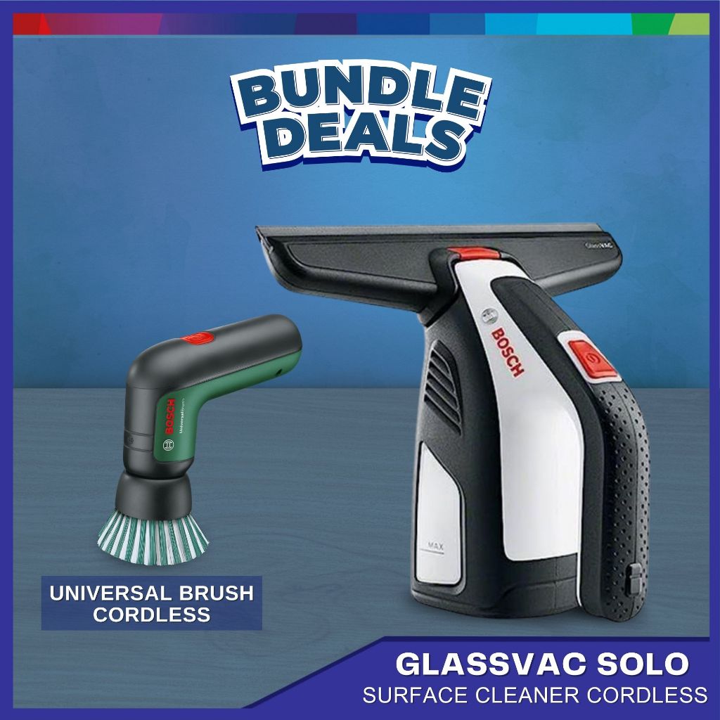 BOSCH PROMO! Cleaning Brush Cordless 3.6V 1.5Ah + GlassVac Window ...