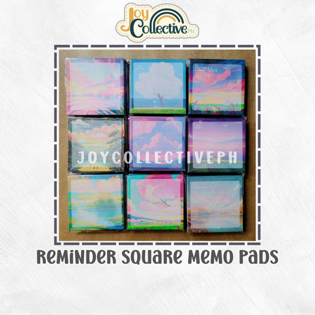 Productivity Square Memo Pads | Handmade Memo Pads | Stationery ...