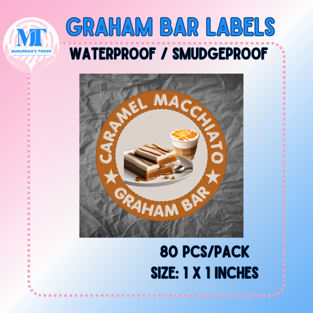 GRAHAM BAR STICKER LABEL WATERPROOF SMUDGEPROOF VINYL STICKER PRODUCT ...