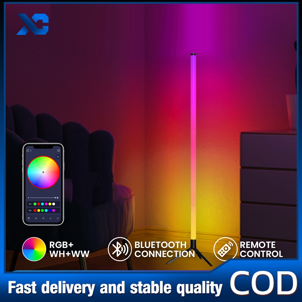 100CM RGB Floor Lamp 5W Smart Ambient Lamp MultiColor Disco Light Light ...