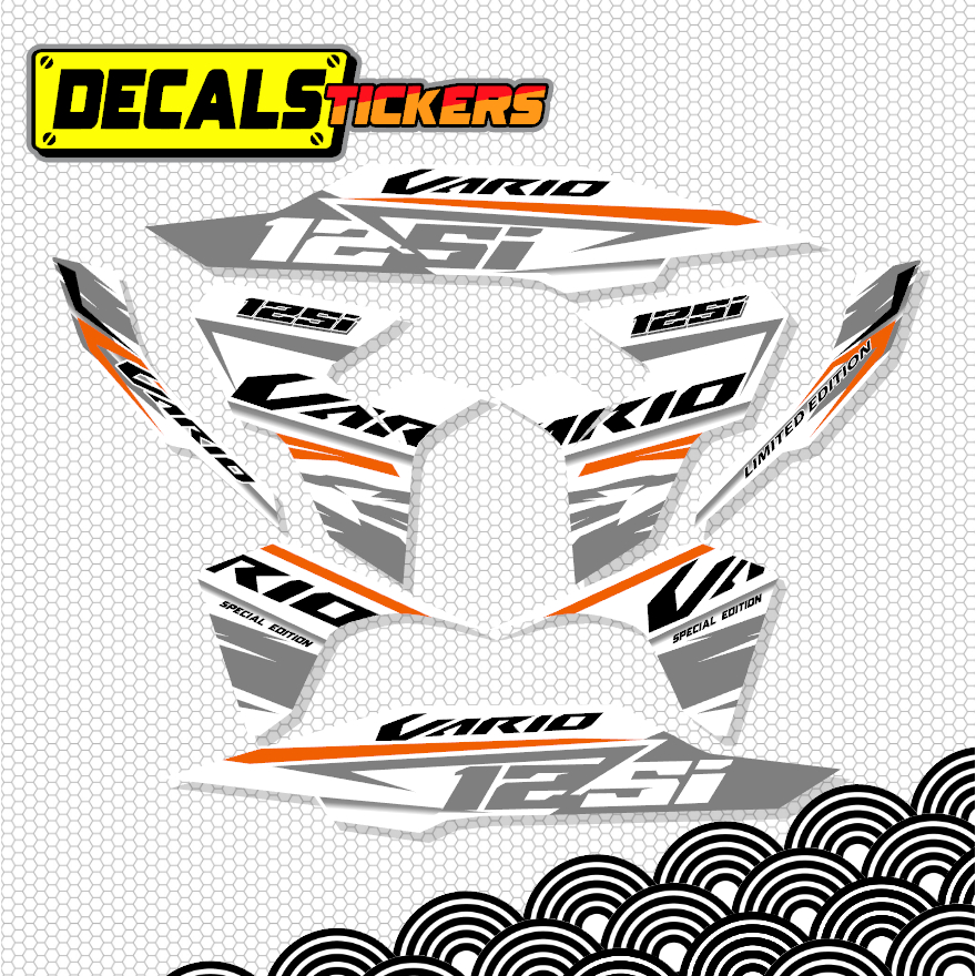 click v3 decal sticker vario decal sticker fully laminated | Shopee ...