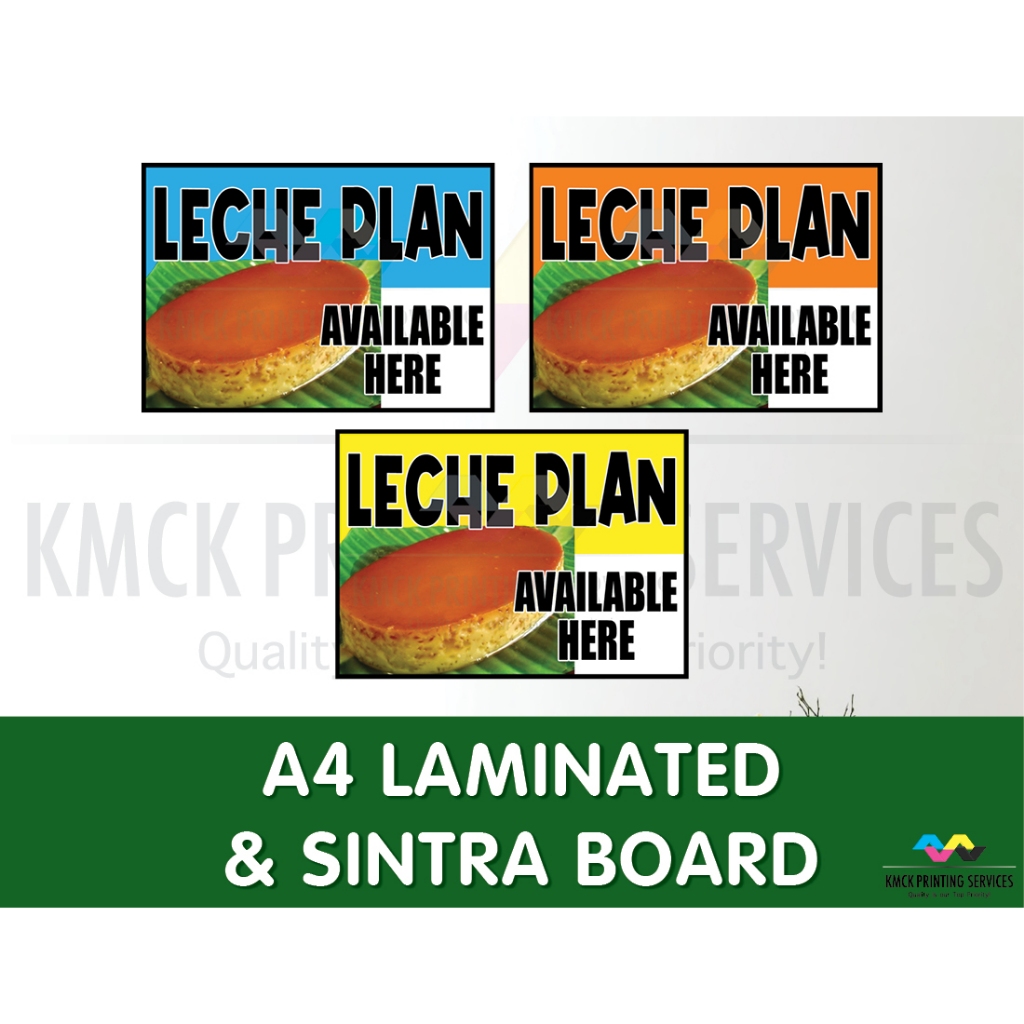 Leche Plan Available Here Signages Laminated | Sintra Board | Shopee ...