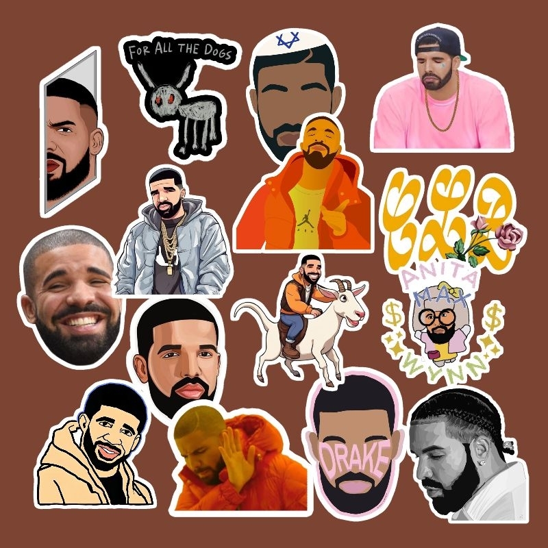 Drake Stickers | Vinyl Matte Laminated Waterproof and Scratchproof ...