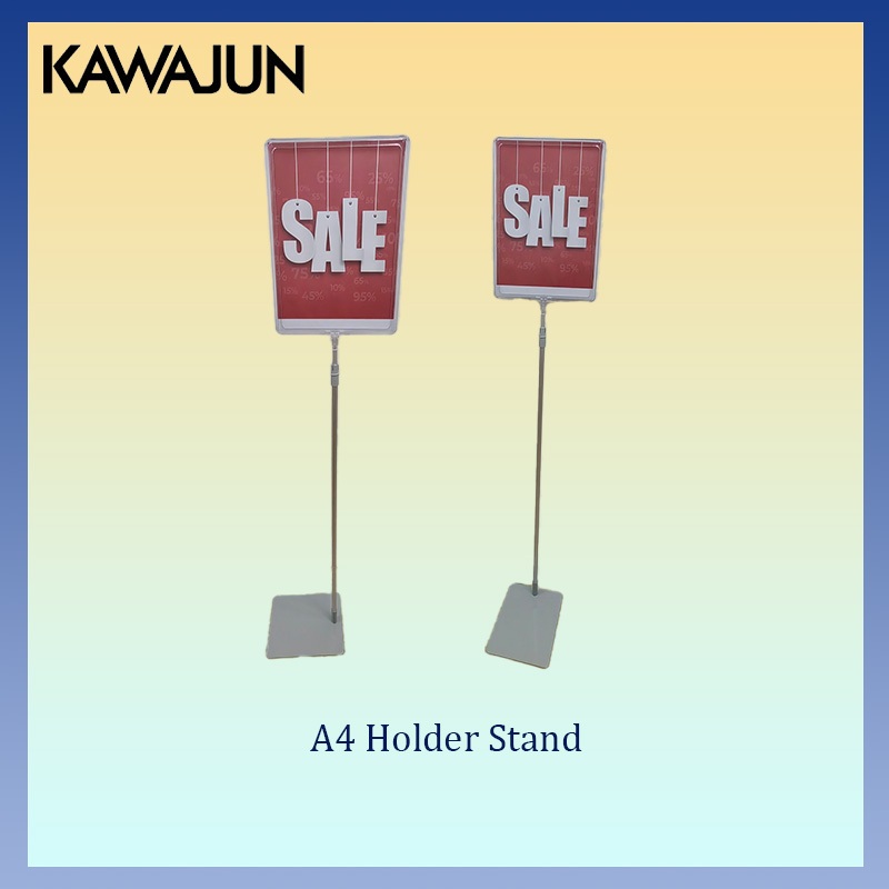 A4 Sign Stand/ Poster stand -Transparent frame (Adjustable) -KAWAJUN ...