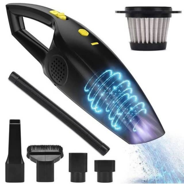 Powerful Car Handle Vacuum Cleaner Cordless Handheld Vacuum | Shopee ...