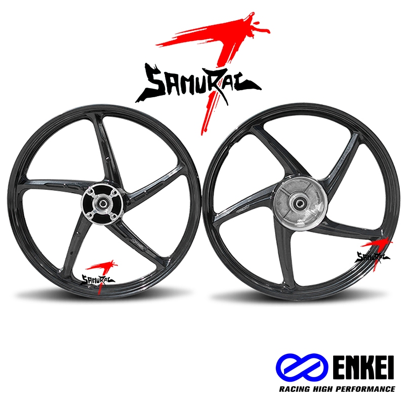 Enkei Mags 5 Spoke Mags For Honda Wave 110 RS125 Fi XRM 125 1.4x1.4x17 ...